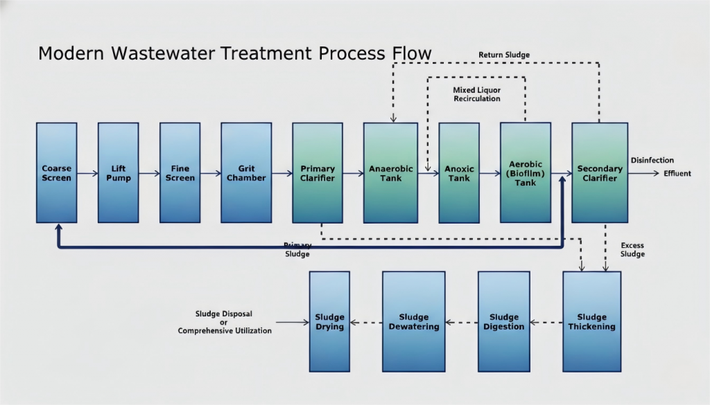 MBBR Process Flow Diagram: Complete Guide to Moving Bed Biofilm Reactor ...